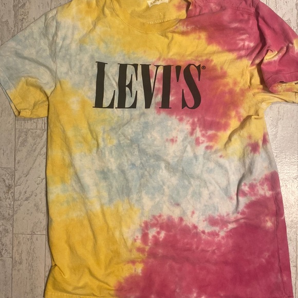 Shirts | Levis Mens Rainbow Levi Text Shirt | Poshmark